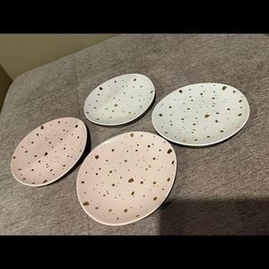 Prima Design | Dining | Prima Design Small Plates Pink White With Gold ...